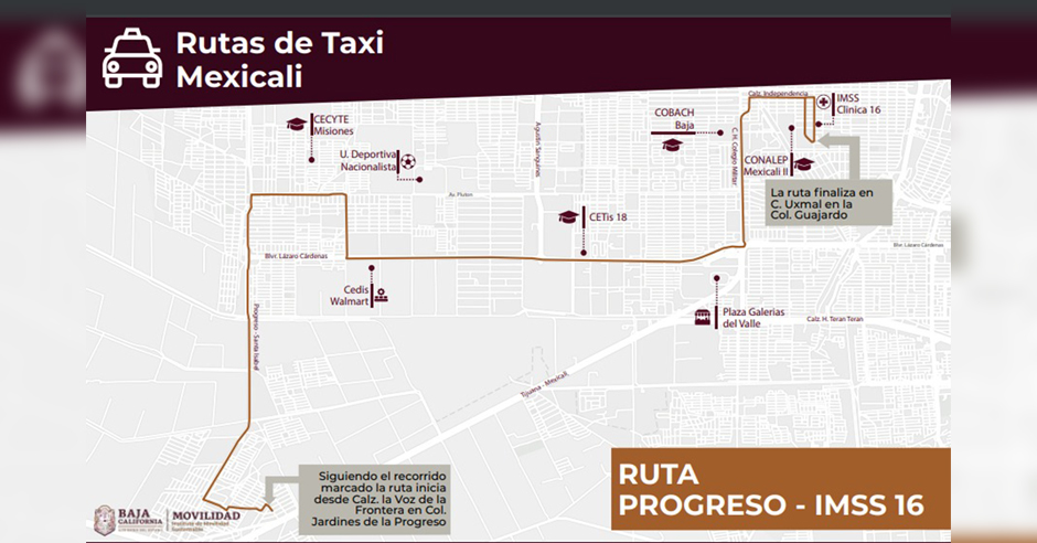 Cuenta comunidad de delegación Progreso con nueva ruta de taxis: IMOS ...