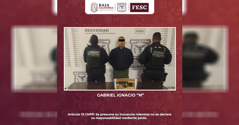 Detiene Fuerza Estatal A Hombre Armado Tras Denuncia Ciudadana