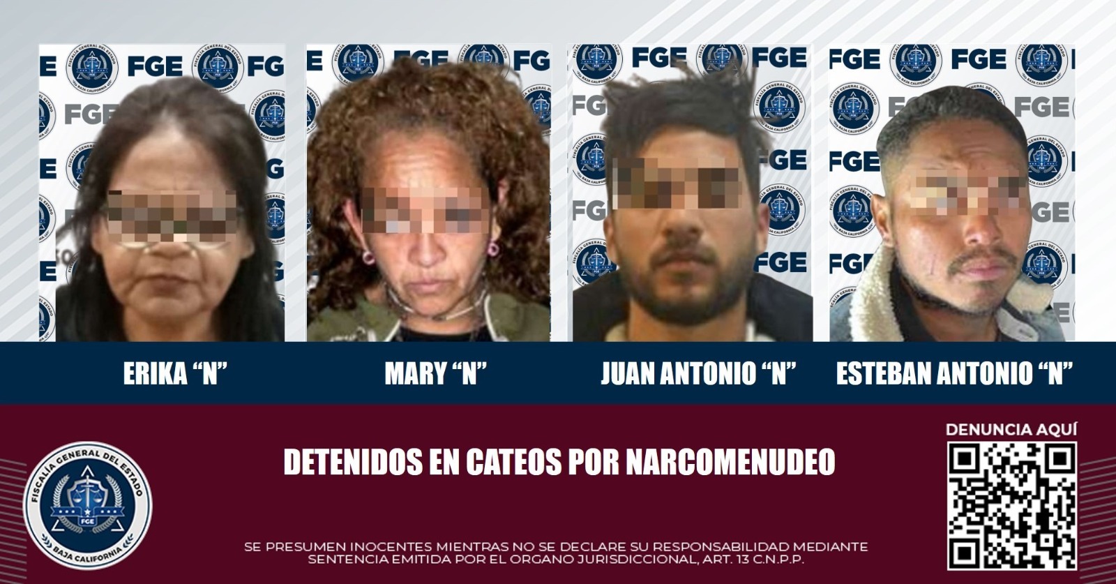 La Fiscalía General Del Estado Detiene A Cuatro Personas En Cateos Por