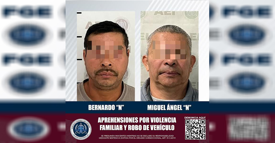 Logra La Fge Dos Aprehensiones Por Violencia Familiar Y Robo De 0476