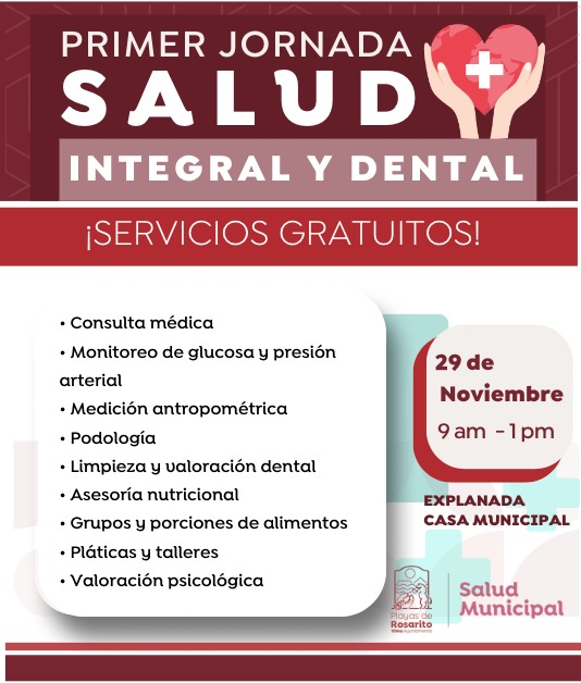 Presidenta Rocío Adame te invita a la jornada gratuita de salud ...