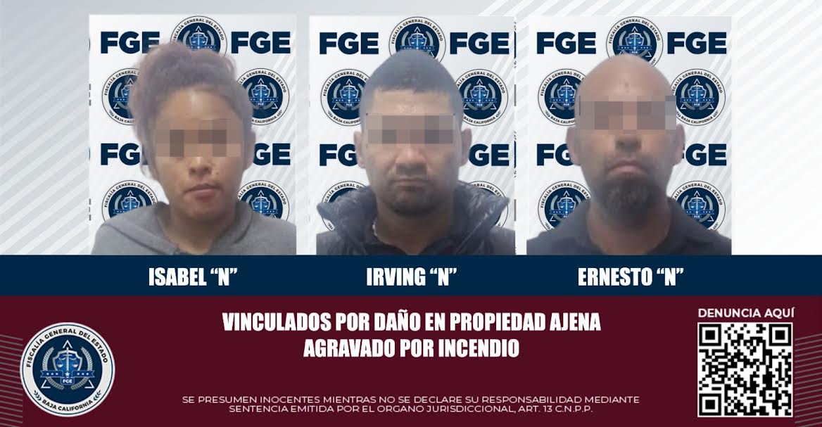 Logra FGE vinculación a proceso de tres personas por daño en propiedad ajena agravado por ...